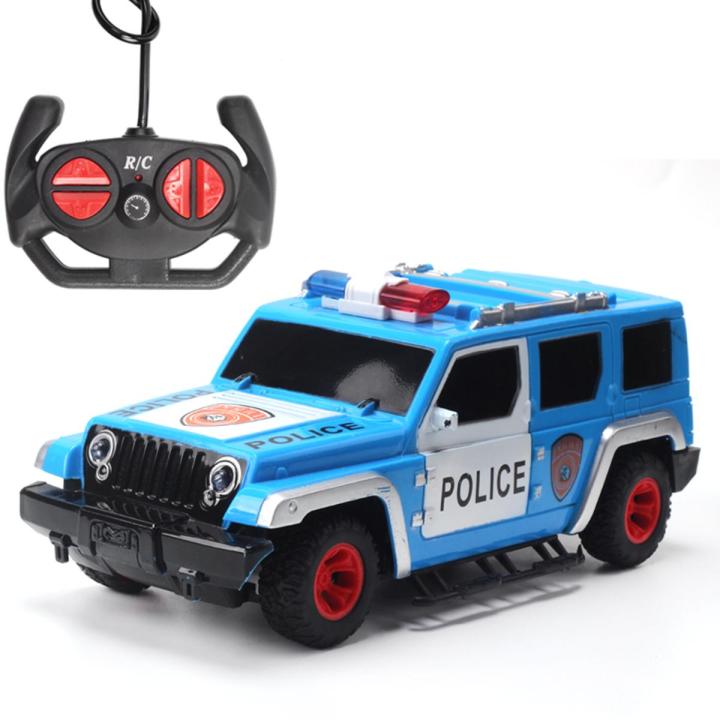 Blue light 110 off-road remote control public security police car toy ...