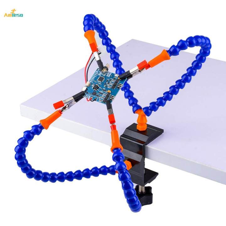 Flexible 4 Arm Third Helping Hands Clips Soldering Tool Workstation ...