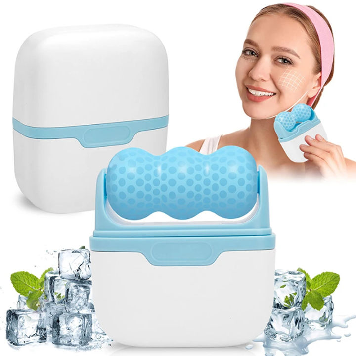 Double Head Ice Roller S30 – Facial Rejuvenation & Cooling Massage Tool ...