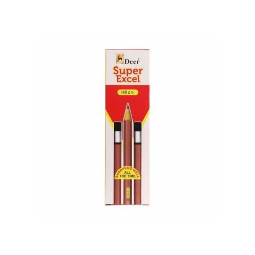 Pack Of 12 Black Lead Pencil Deer Super Excel | Daraz.pk