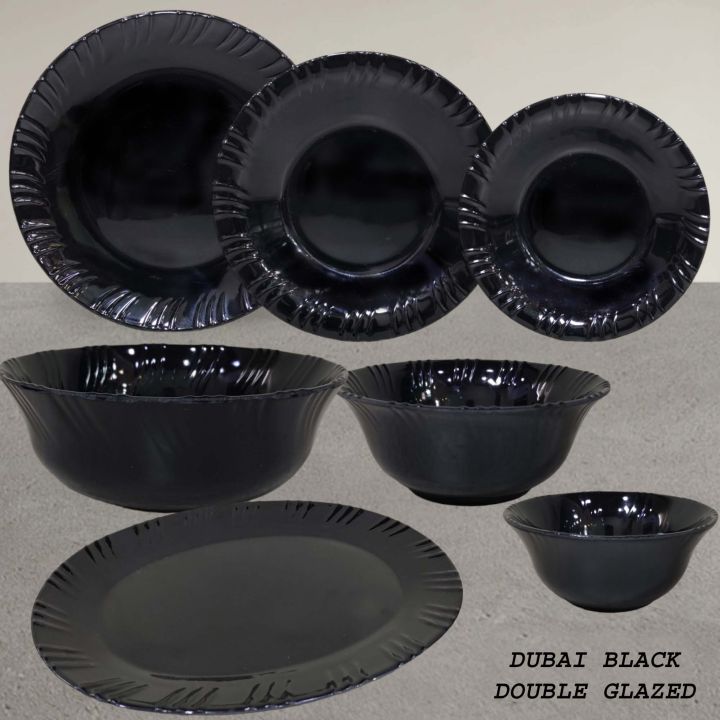 Melamine Black Color Plates Loose Range | Daraz.pk