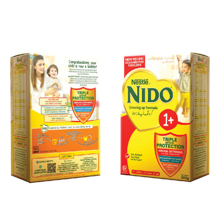 NESTLE NIDO Growing up Formula 1+ Powder 900gm | Daraz.pk