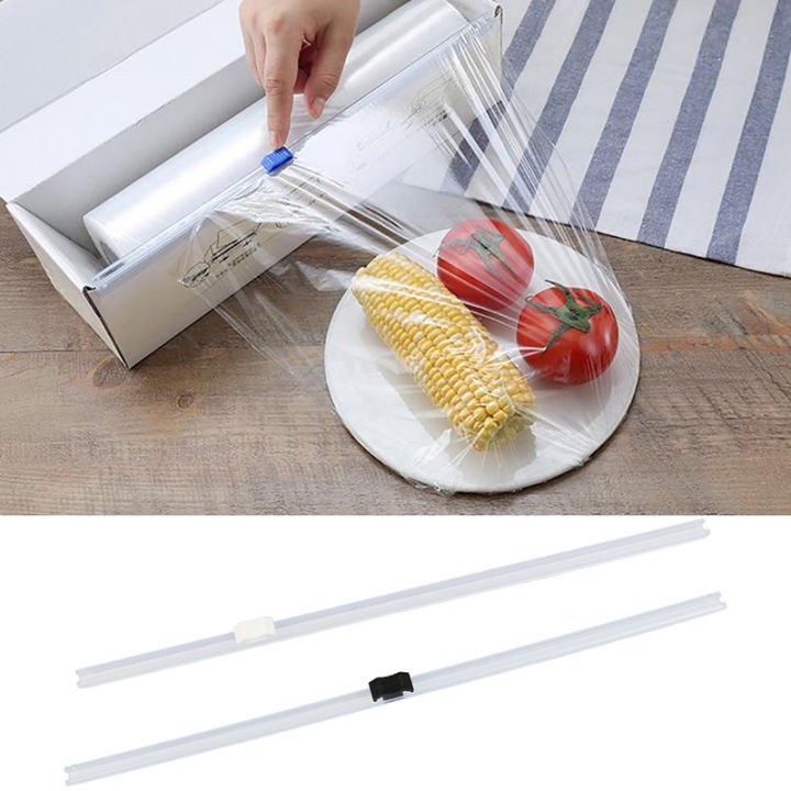Home Plastic Wrap Dispensers And Foil Film Cutter Food Cling Film ...