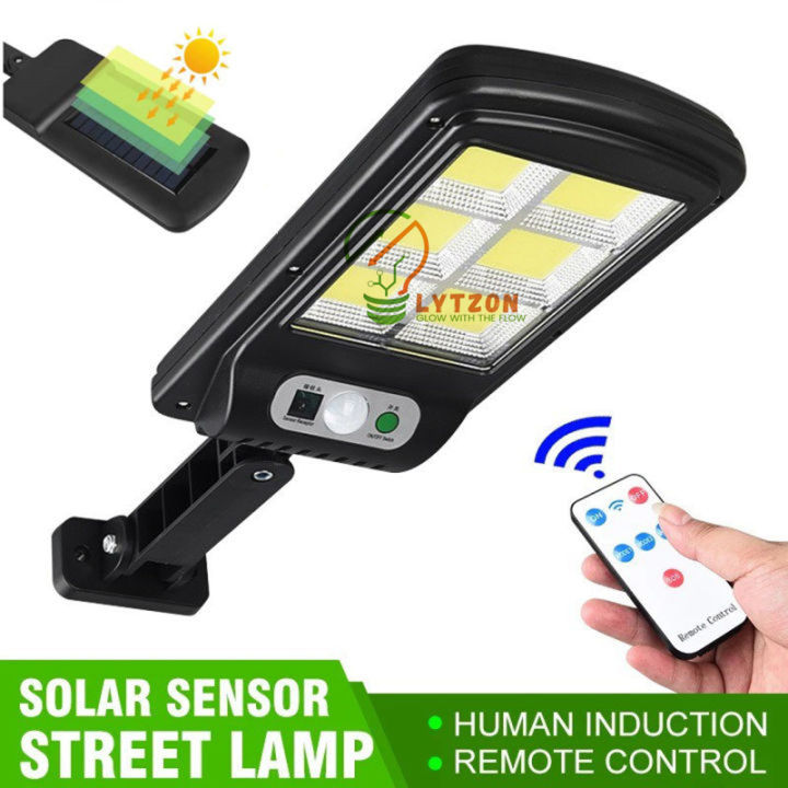 LYTZON Sensor Street LED Solar Light Wall Lamp Flashlight, Zero ...