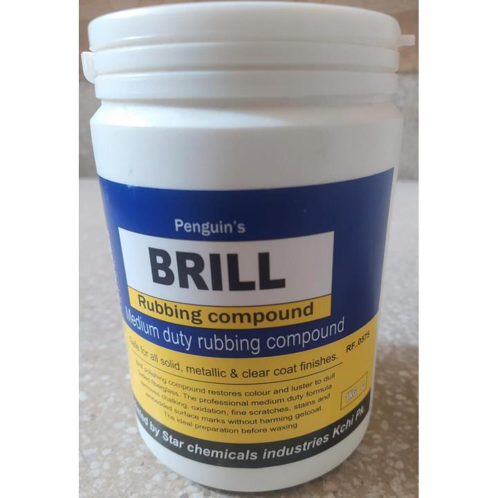 Brill Rubbing compound cutting cream scratch remover Polish 1kg | Daraz.pk