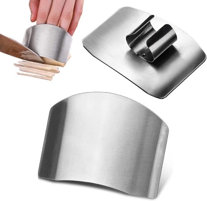 AT - One Piece - Stainless Steel Finger Protector Anti-cut Finger Guard ...