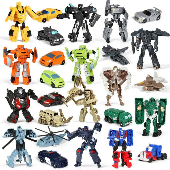 Mini Transformation Robot Kit Toys 2 In 1 Deformed Car Toy Robots Toys ...