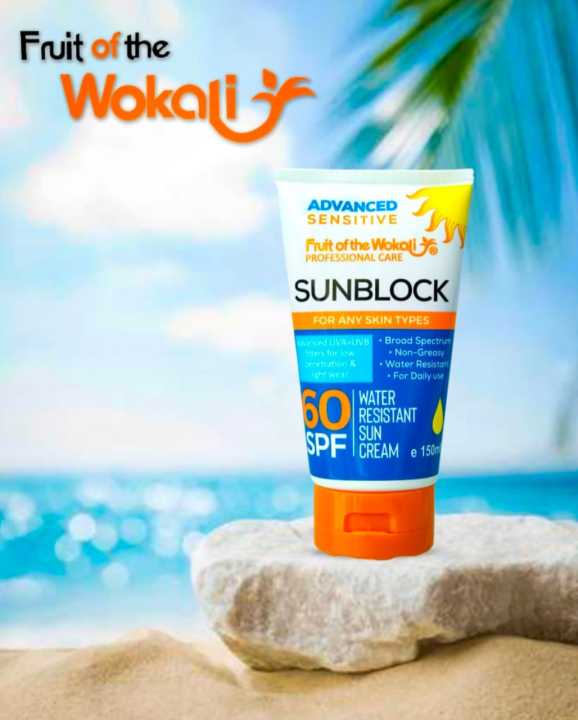 Advanced SPF 60 Sunscreen - Water Resistant Non Greasy Sun Block Cream ...