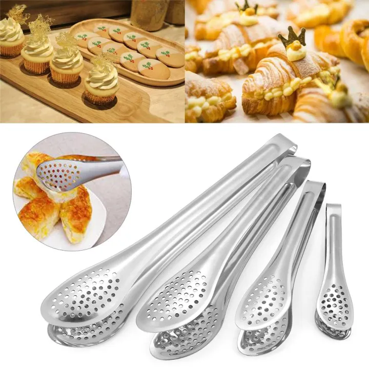 Pastry Barbecue Salad Serving Anti-heat BBQ Tongs Buffet Clamp Food ...