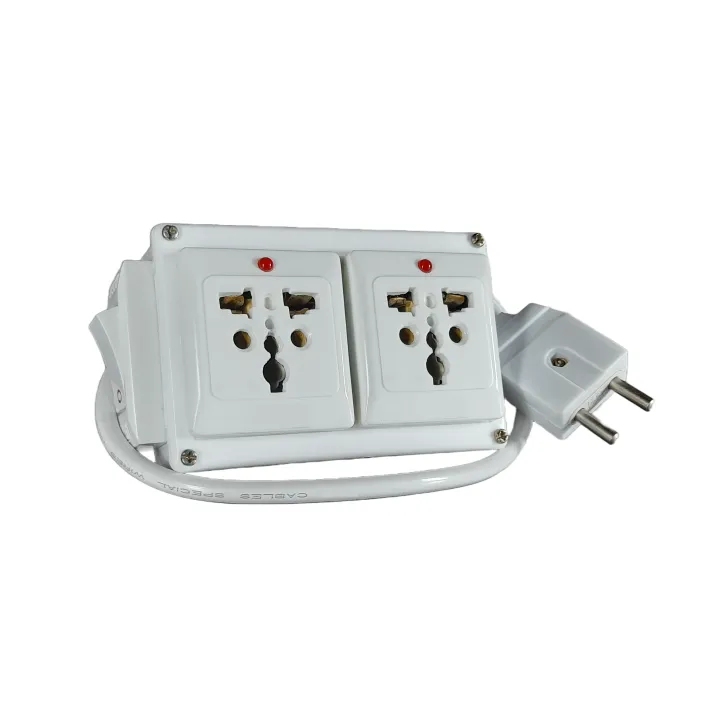 Extension Board with 2 Universal 3 pin Sockets | Daraz.pk