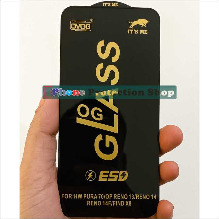 Oppo Reno 14F Curve OG Gorilla Hd+ Tempered Glass Screen Protector Full ...
