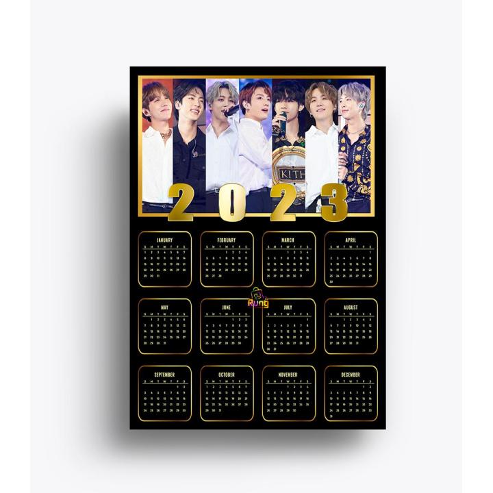 BTS Bangtan Boys Calendar Poster 2023 | Daraz.pk