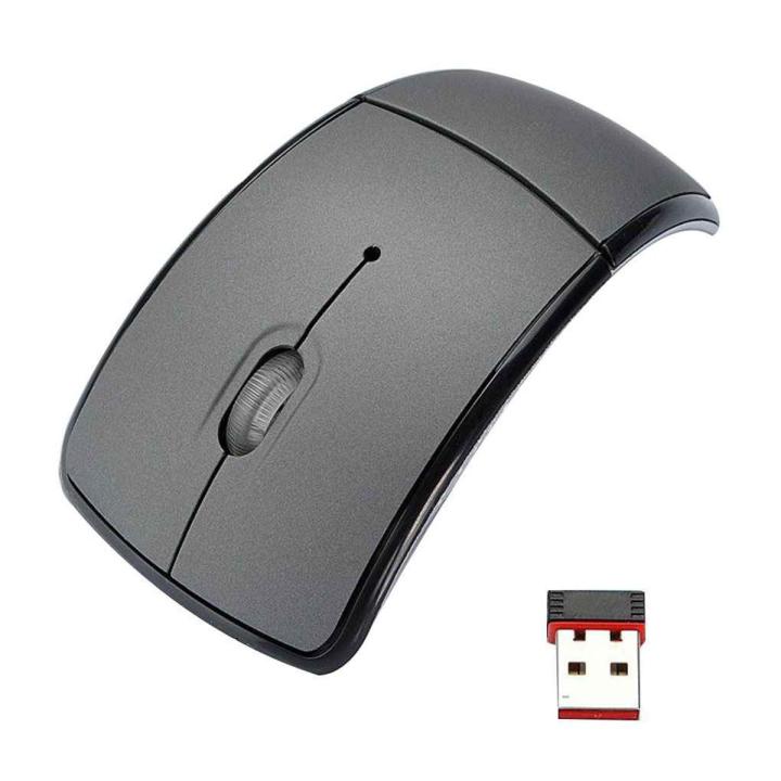 New 2.4G Wireless Mouse Foldable USB Receiver Folding Optical Wireless ...