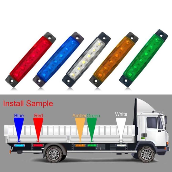 Buses Boat Car Side Marker Indicator Lamp Trailer Truck Underglow Neon ...