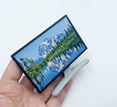 Retro Mini Portable TV Television Watch TV Dollhouse Scene Ob11 Model ...
