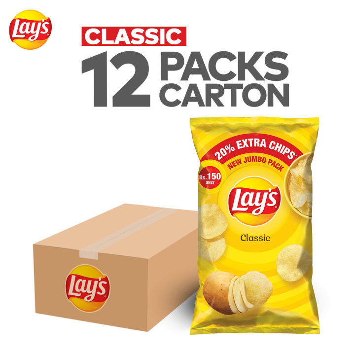 Lays Classic Rs. 150 - Pack of 12 | Daraz.pk