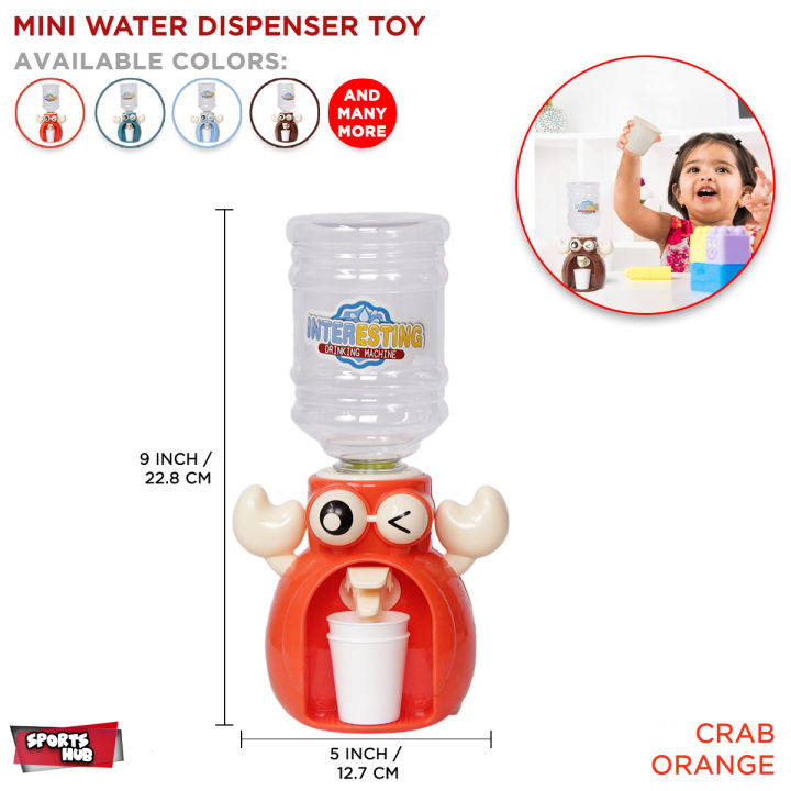 Mini Electric Crab Water Dispenser Toy Drinking Fountain Miniature Life ...
