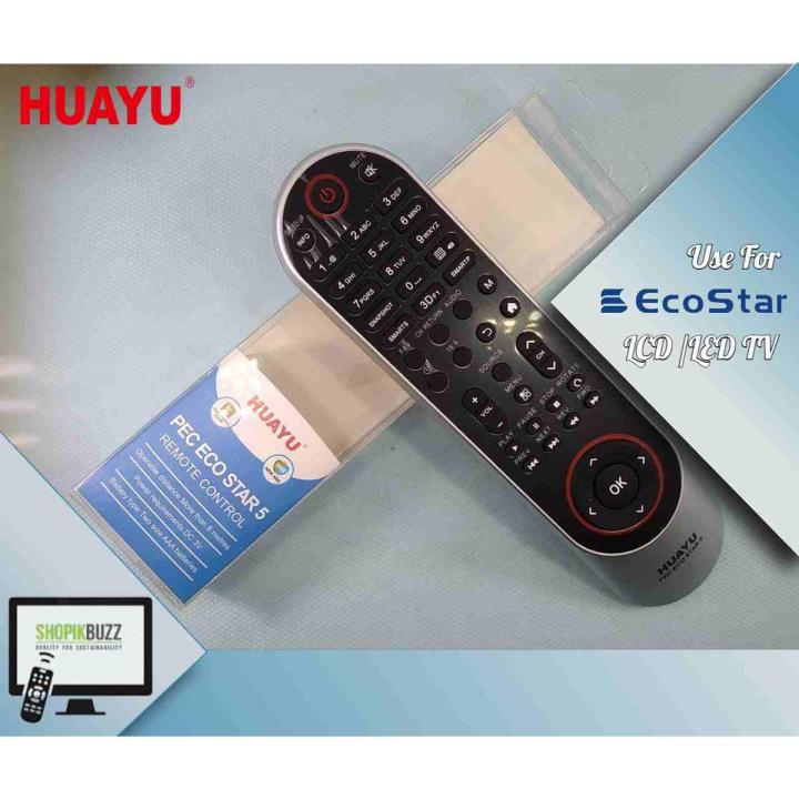 Remote for Ecostar LCD & LED TV IN SILVER BODY | ECartmax| Ecartmax ...