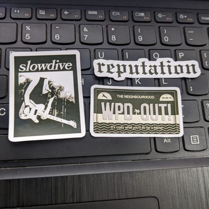 25pcs BLACK aesthetic sticker pack based on gothic scary dark vibes ...