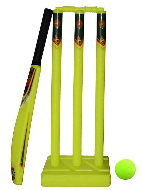 Cricket Bat Ball with Wicket Set For Kids Plastic cricket balls | Daraz.pk