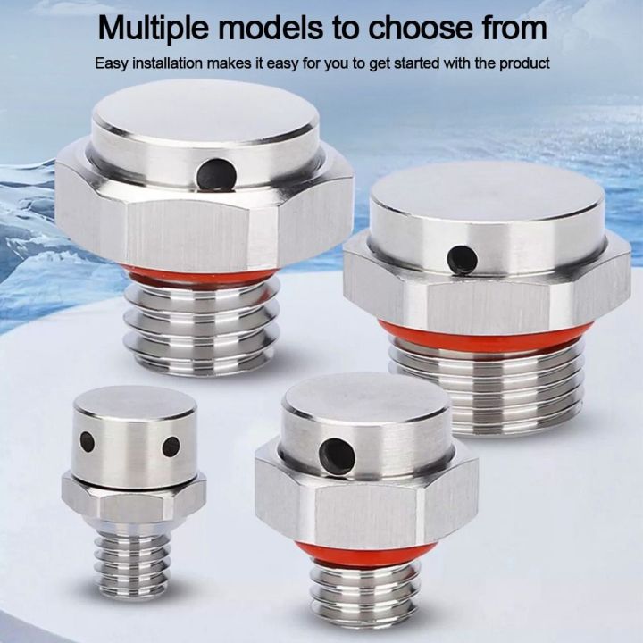 New 304 Stainless Steel Air Vent Valve Waterproof Screw In Breather ...