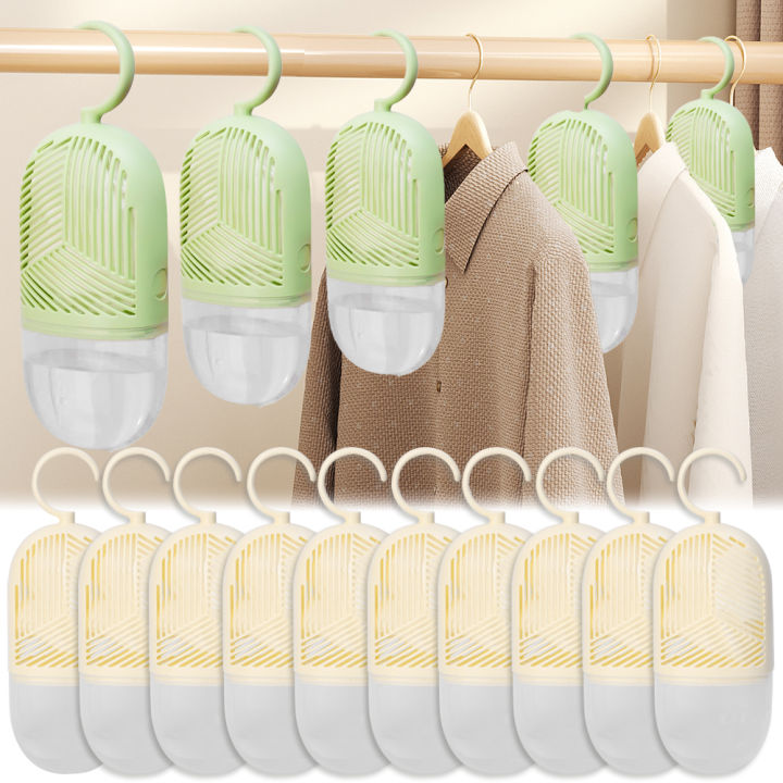 Clothes Dehumidification Box Reusable Hanging Dehumidifier Packs for ...