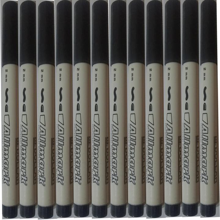 Dollar Permanent Allmark Marker / Chart Marker Allmark Pen (12 Pcs / 1 ...
