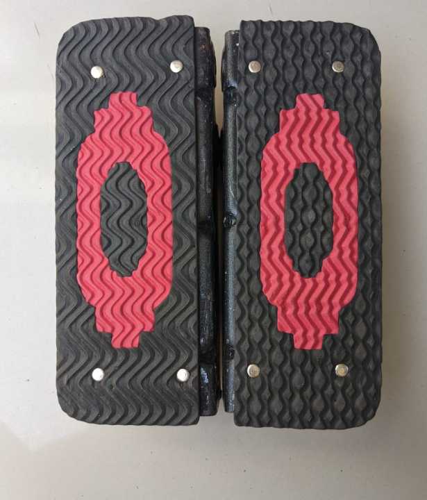 Footrest / paidan jali set for all 70cc And cg125 bike foot rest steel ...