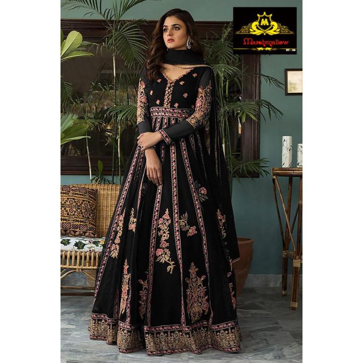 new arrival 3 pec chiffon embroided dress for girls | Daraz.pk