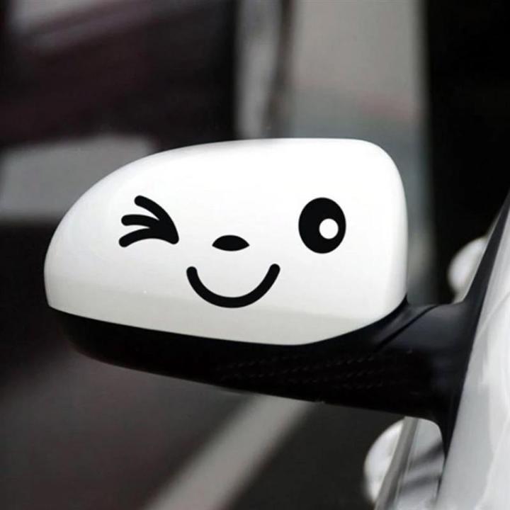 Eye Winking (Black Pair) Funny Side Mirror Decals Stickers for Auto Car ...