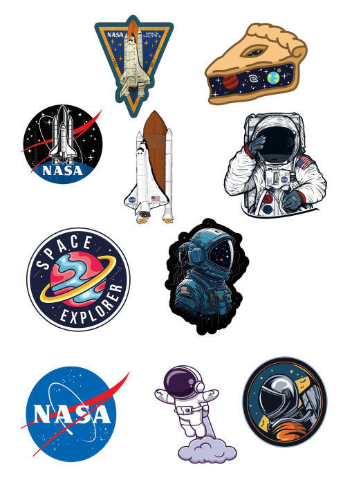 Aesthetic Art Stickers - Nasa Sticker - Space Sticker for mobile back ...