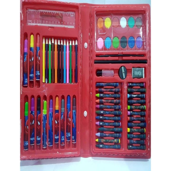 Coloring Box Set Pack - Spiderman 68 pcs medium | Daraz.pk