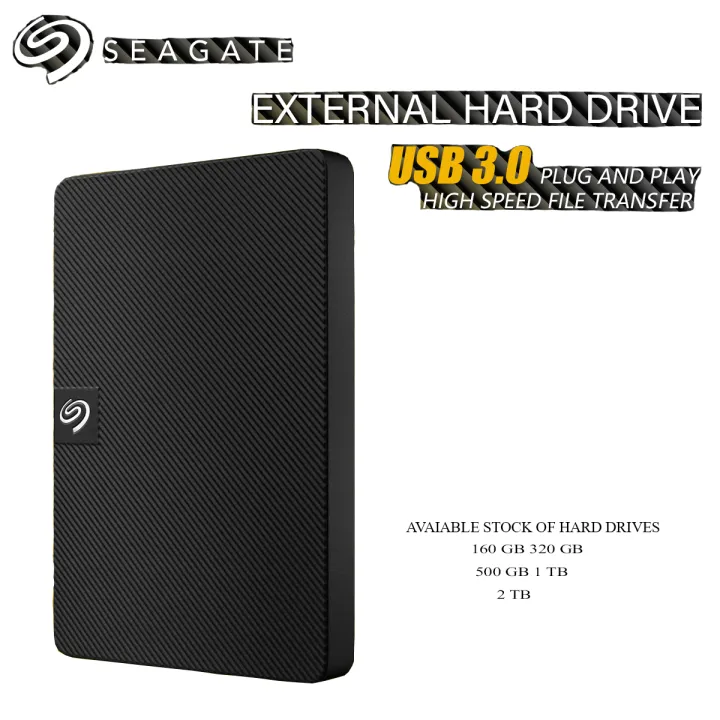 SEAGATE USB 3.0 Portable External Hard Drive 1 TB 1000 GB 750 GB 640 GB ...
