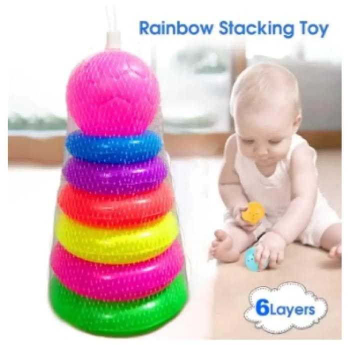 Ring Tower Toy / Kids Baby's Bath Tub Floating Toy Adorable Yellow ball ...