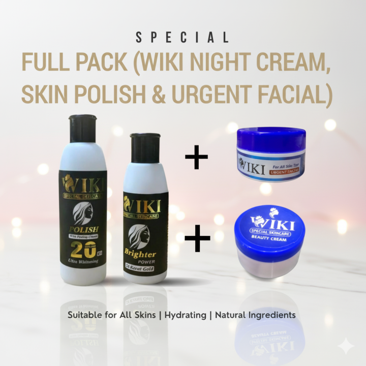 Special Full Pack Night Cream, Skin Polish & Urgent Facial Whitening ...