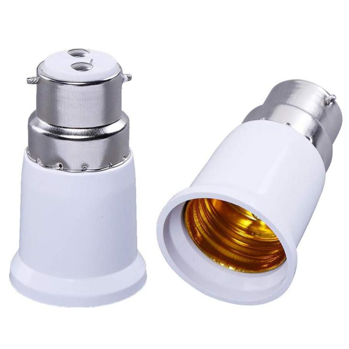 Bulb Lamp Holder Converter B22 to E27 - Holder Adapter Pin B22 to Screw ...