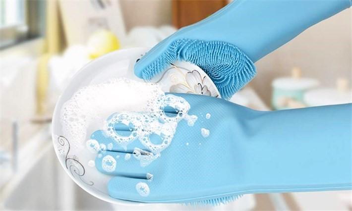 Mr. Magic Hand, Multi functional Silicone Gloves with Sponge | Daraz.pk