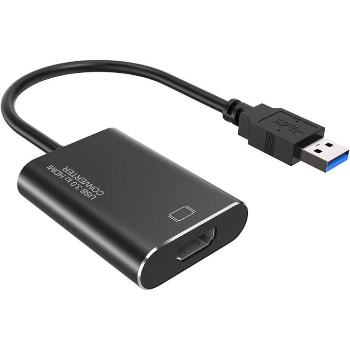 USB to HDMI Adapter, 1080P HD Audio Video Cable Converter, USB 3.0/2.0 ...