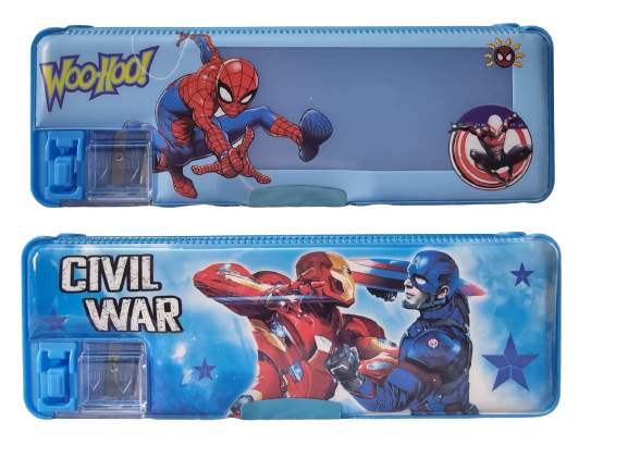 Double Sided Magnetic Button Geometry box with Sharpener for kids, boys ...