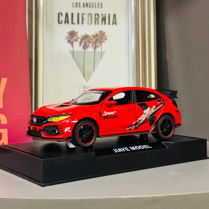 🏁 Jiaye 1:32 Honda Civic Type R Diecast Model Car | Alloy Metal Toy ...