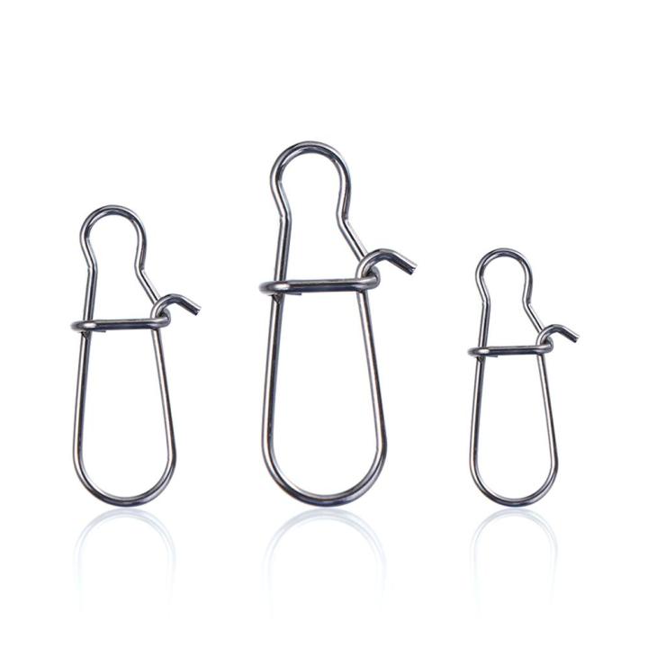 50pcs Fishing Tackle Hooks Clips Nice Hooked For Lures Pesca Swivel ...