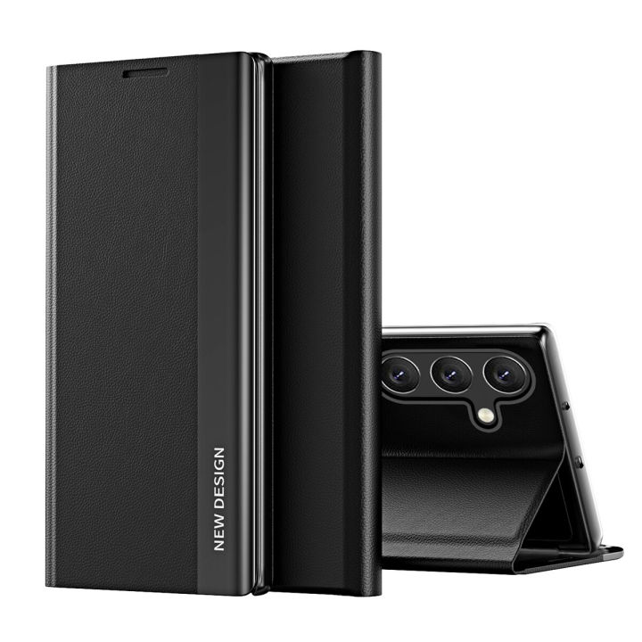 lthmy for Samsung Galaxy M14 Thin Slim Folio Flip Leather Magnetic ...