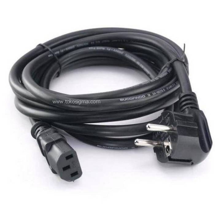 Computer Power Cable Cord for Desktops PC and Printers/Monitor SMPS ...