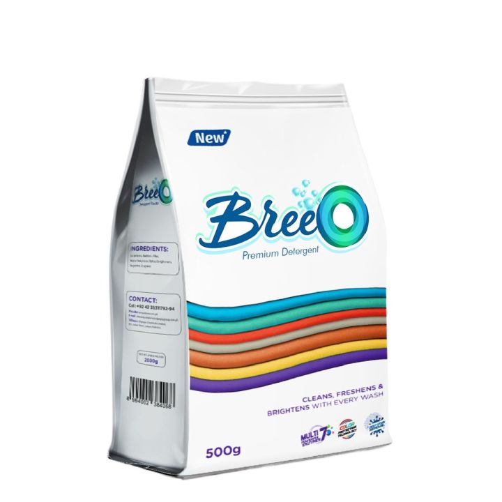 BreeO Premium Detergent Washing Powder 500g - Cleans, Freshens ...