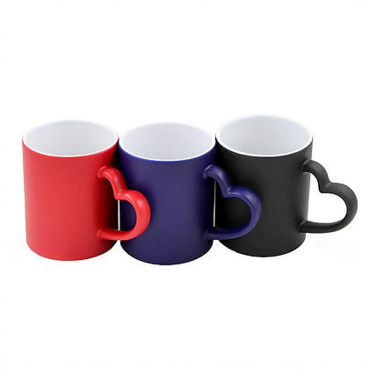 custommized magic heart shape handle mug personalized with your photos ...