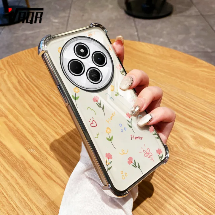 VRQR New Fall Prevention Casing for Xiaomi Redmi 14C Phone Case Flower ...