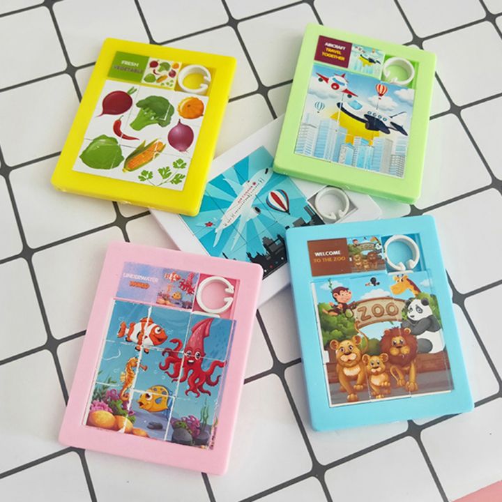 Cartoon Character Puzzle Slide Game Jigsaw Toy Kids Educational Toys ...