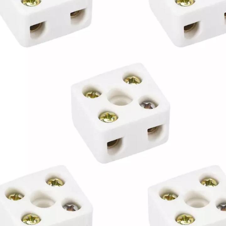 Pack of 6 porcelain ceramic connector stip 15A 500v | Daraz.pk