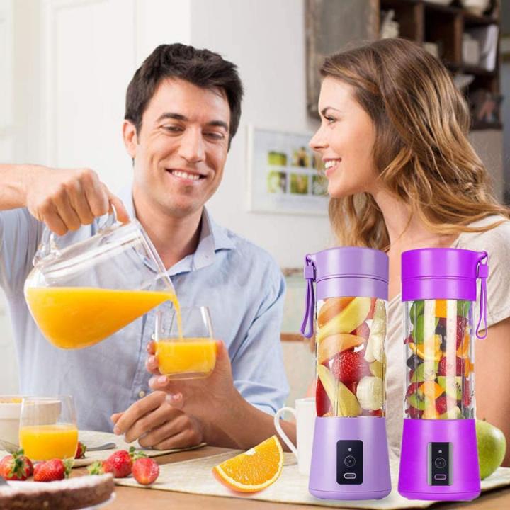 Original USB Juicer Blender Portable Six Blades Rechargeable Blender ...
