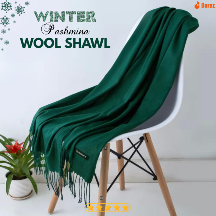 Luxury Pashmina Wool Stoler for Women | Ultra Soft & Warm Winter Wrap ...